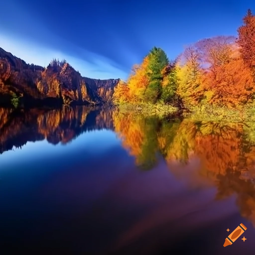 Stunning autumn landscape in october on Craiyon