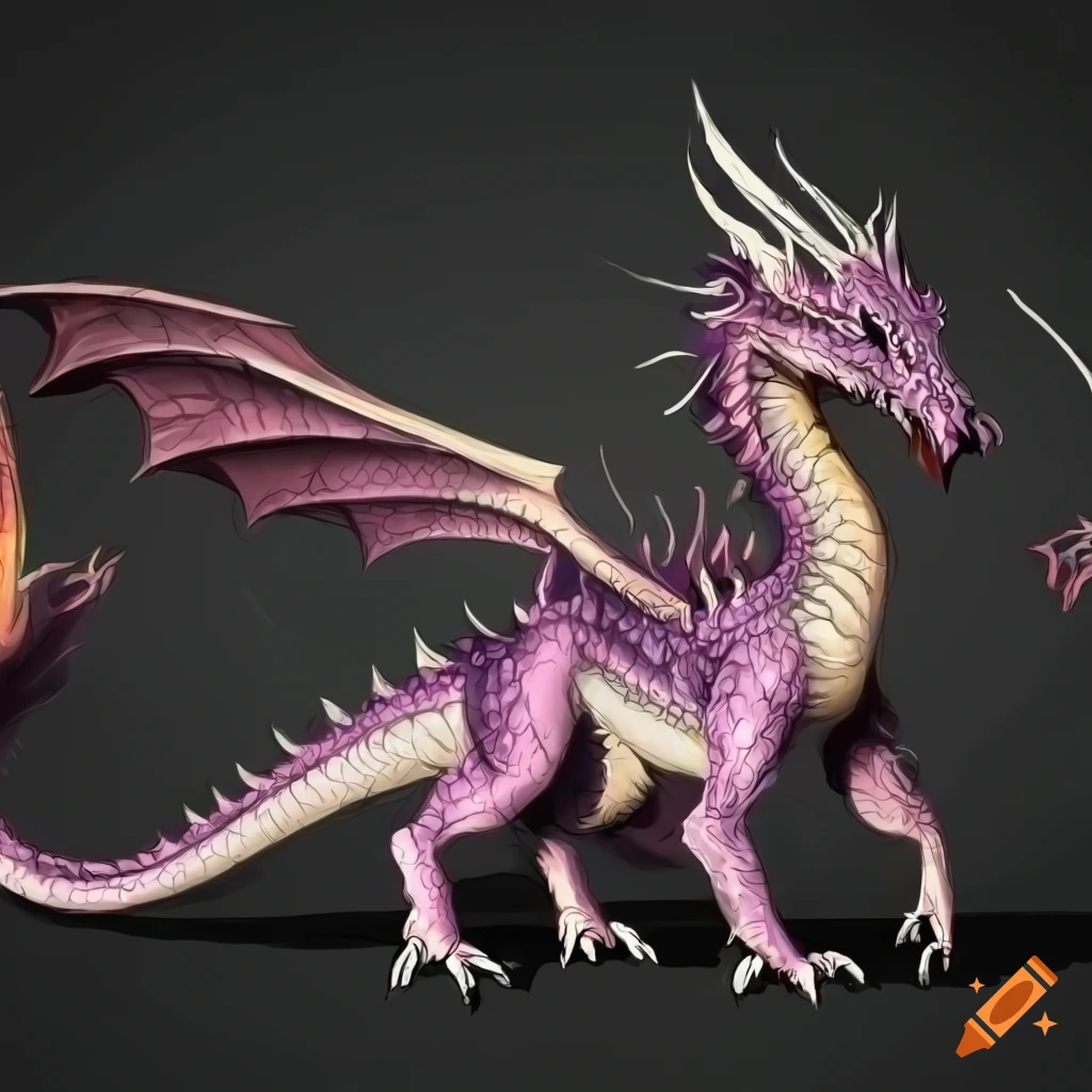 Fat purple dragon with indigo eyes and smooth skin on Craiyon