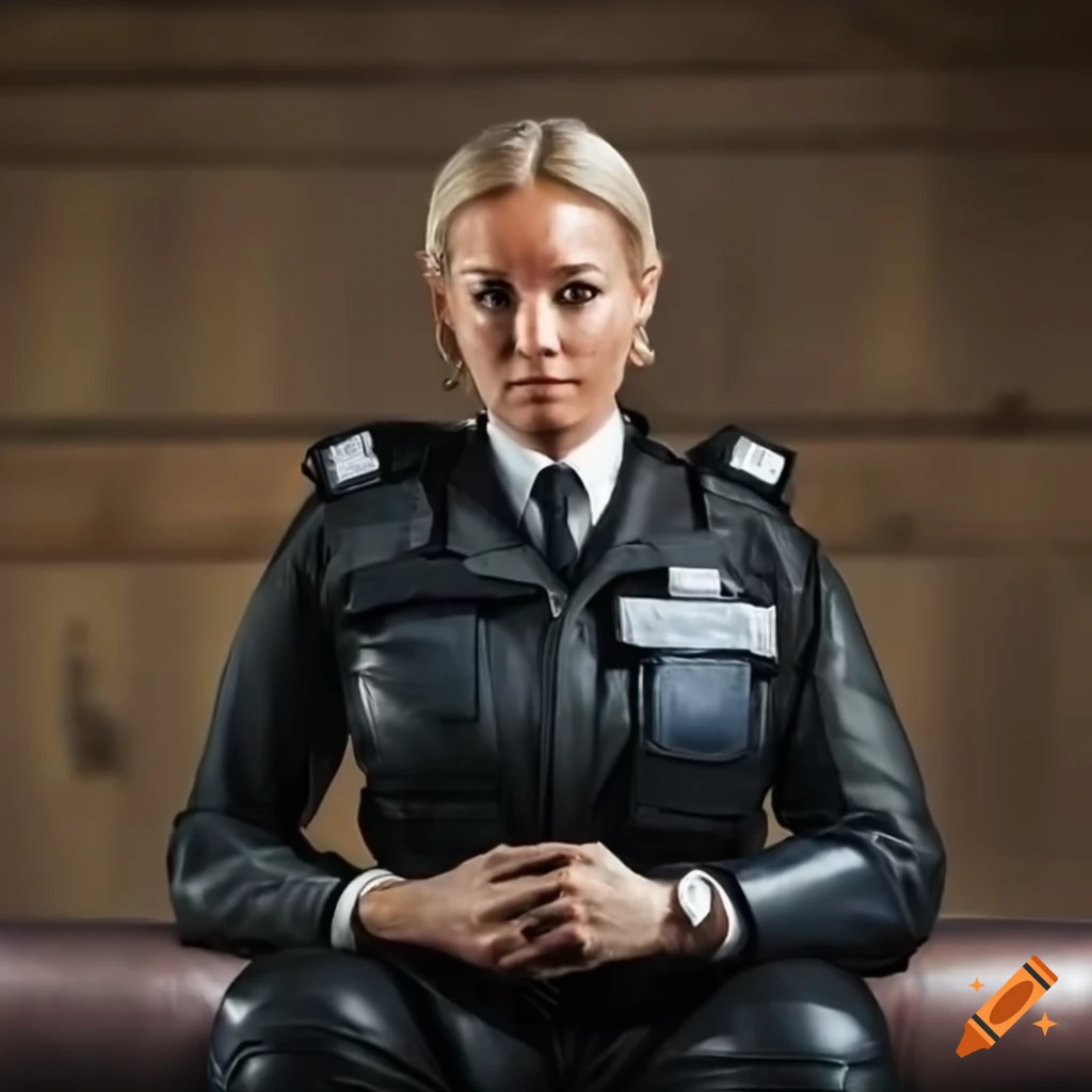 Portrait of a stunning British policewoman on Craiyon
