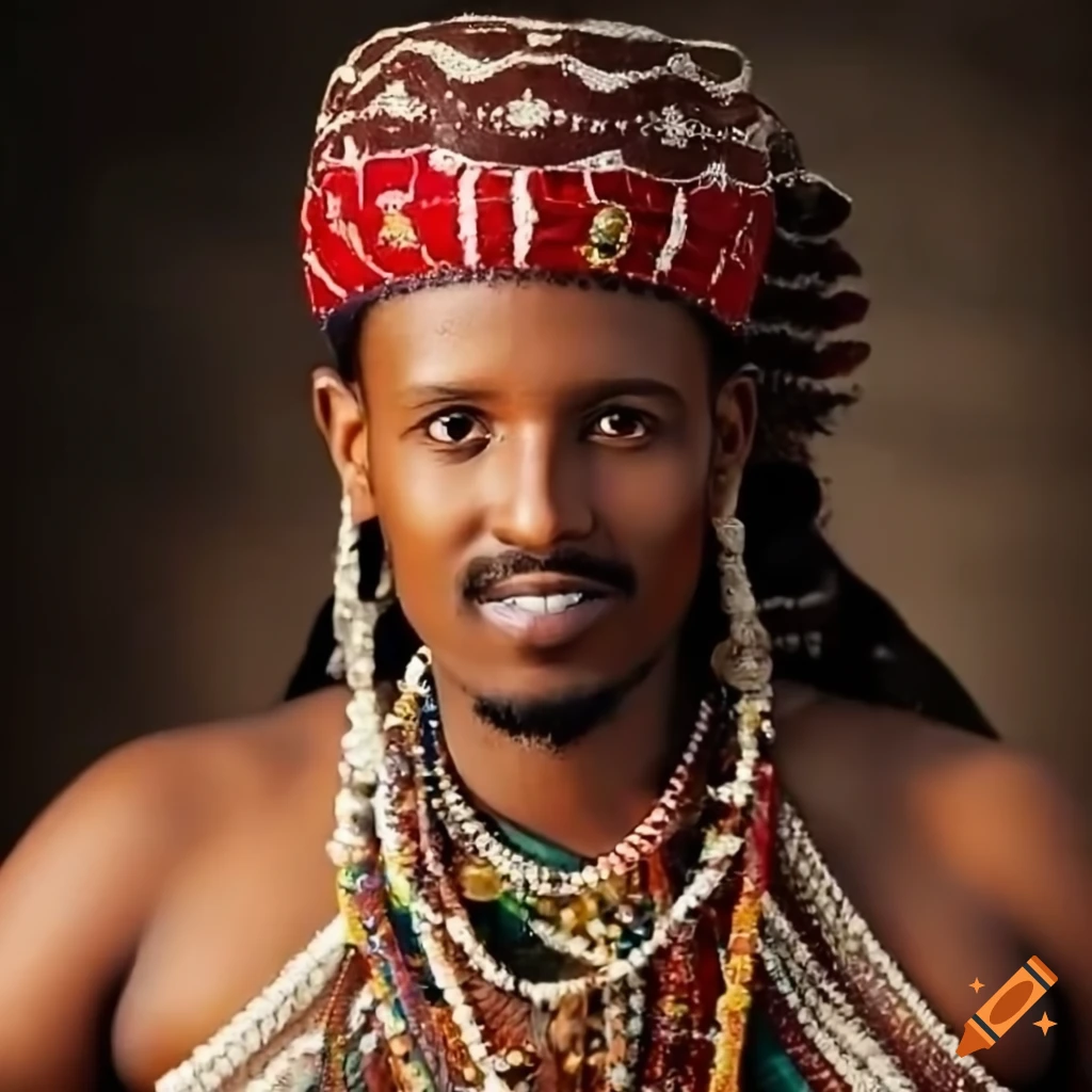 Portrait of Jaal Marroo, the Oromo king on Craiyon