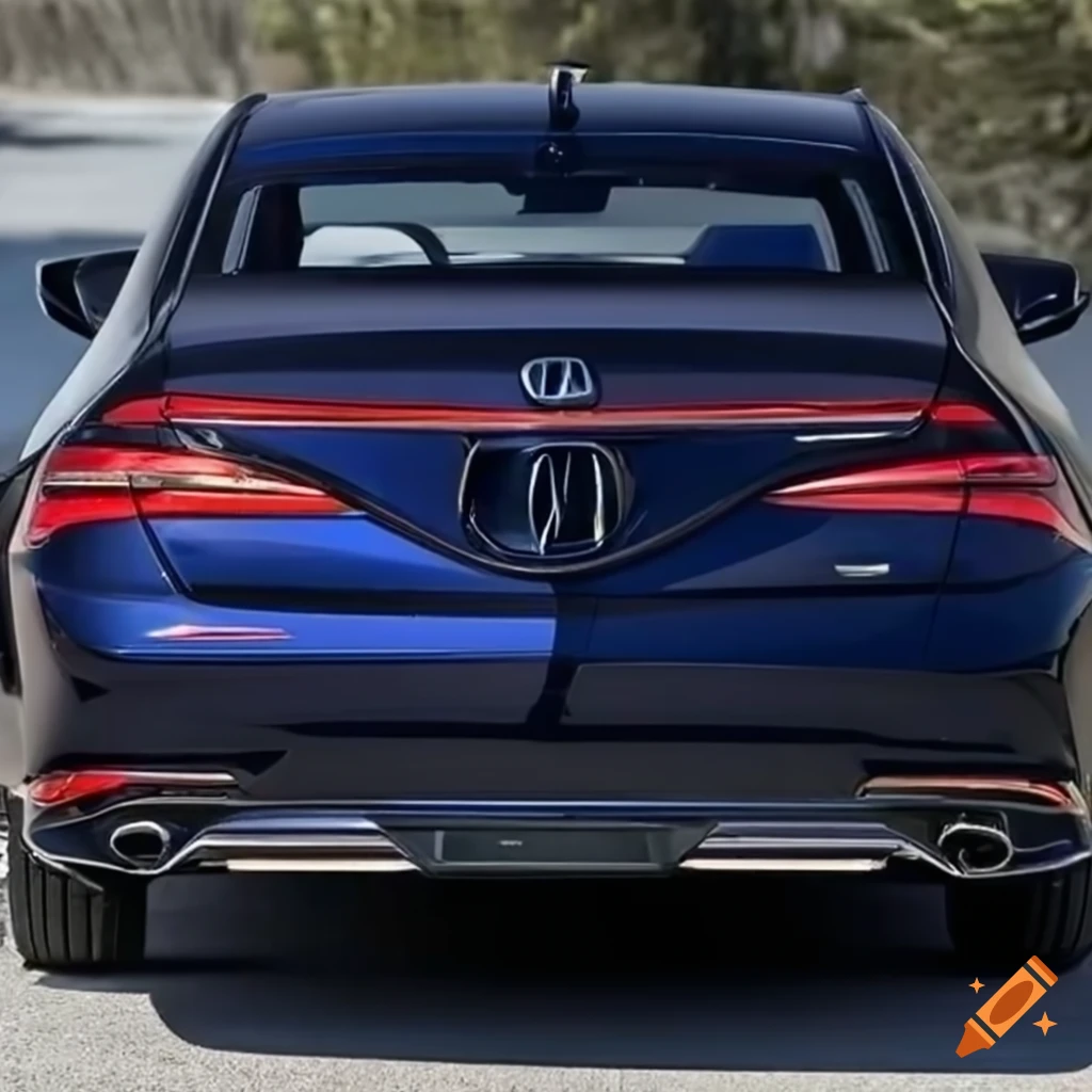 Rear view of the 2022 acura genesis g90 on Craiyon