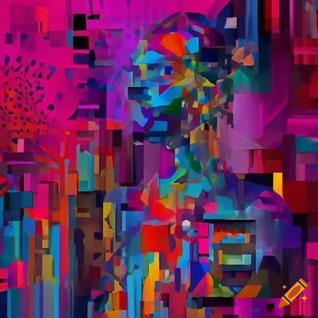 Abstract pop NFT artwork on Craiyon