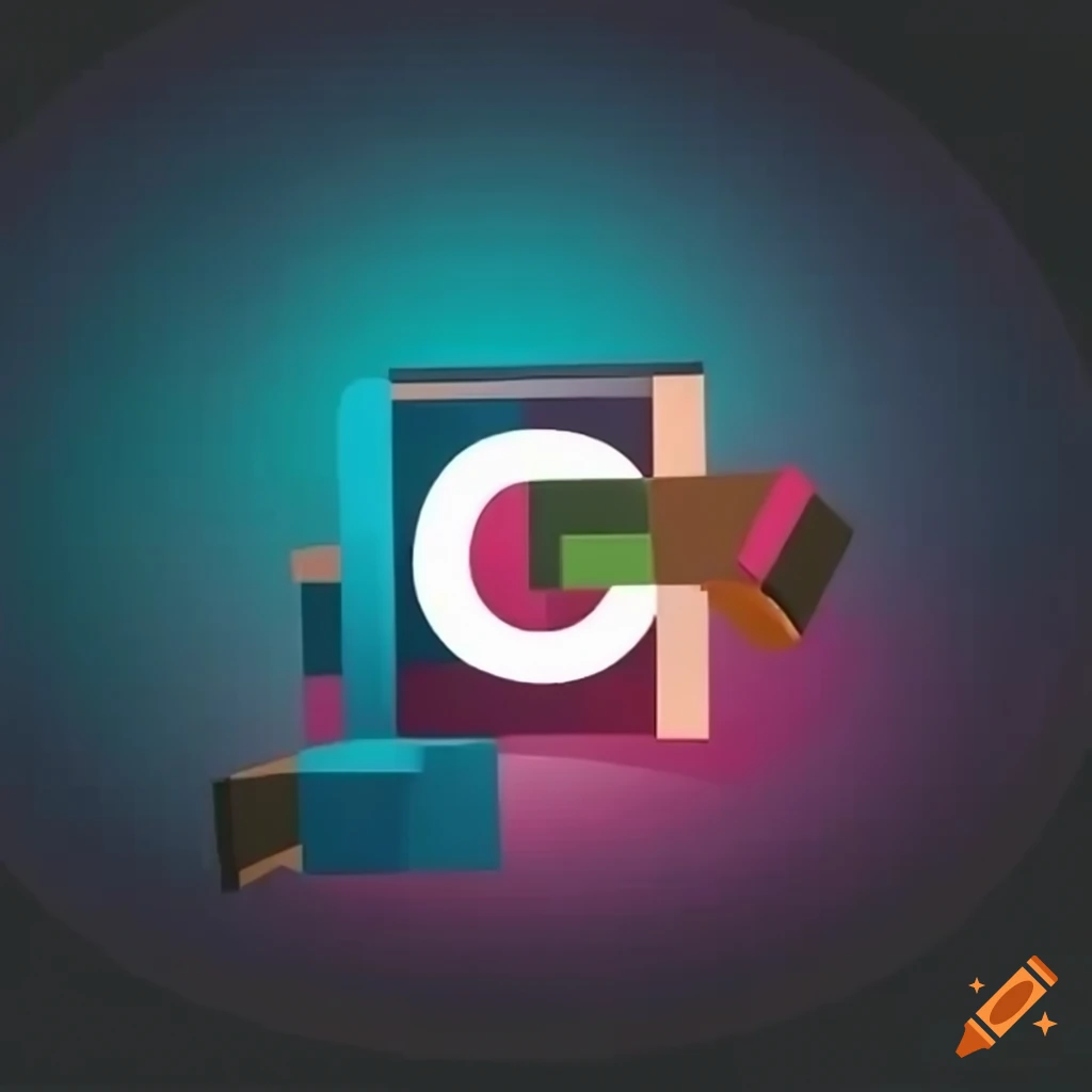 Logo design with distinct C and C letters in a box on Craiyon