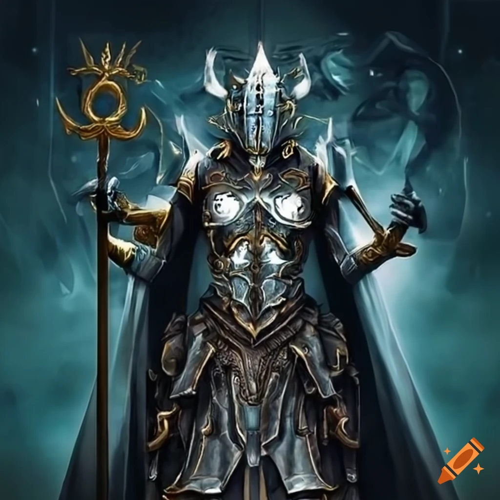 Image of an armored deity representing gemini zodiac sign