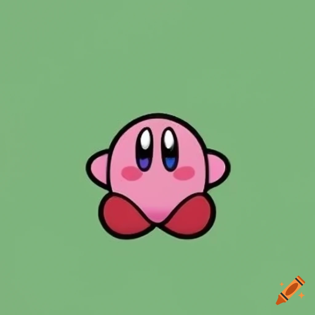 Kirby character on Craiyon