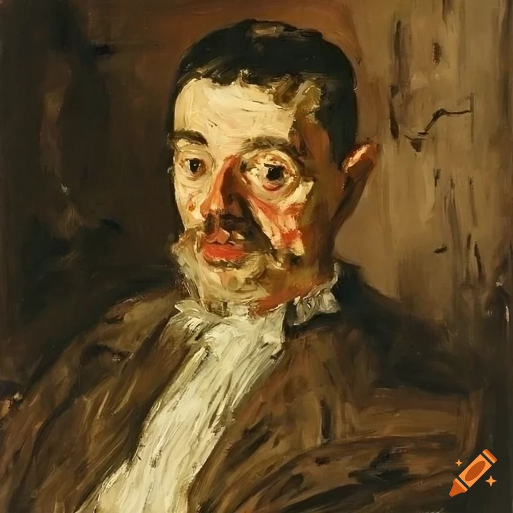 Portrait of a conceited snob by lovis corinth
