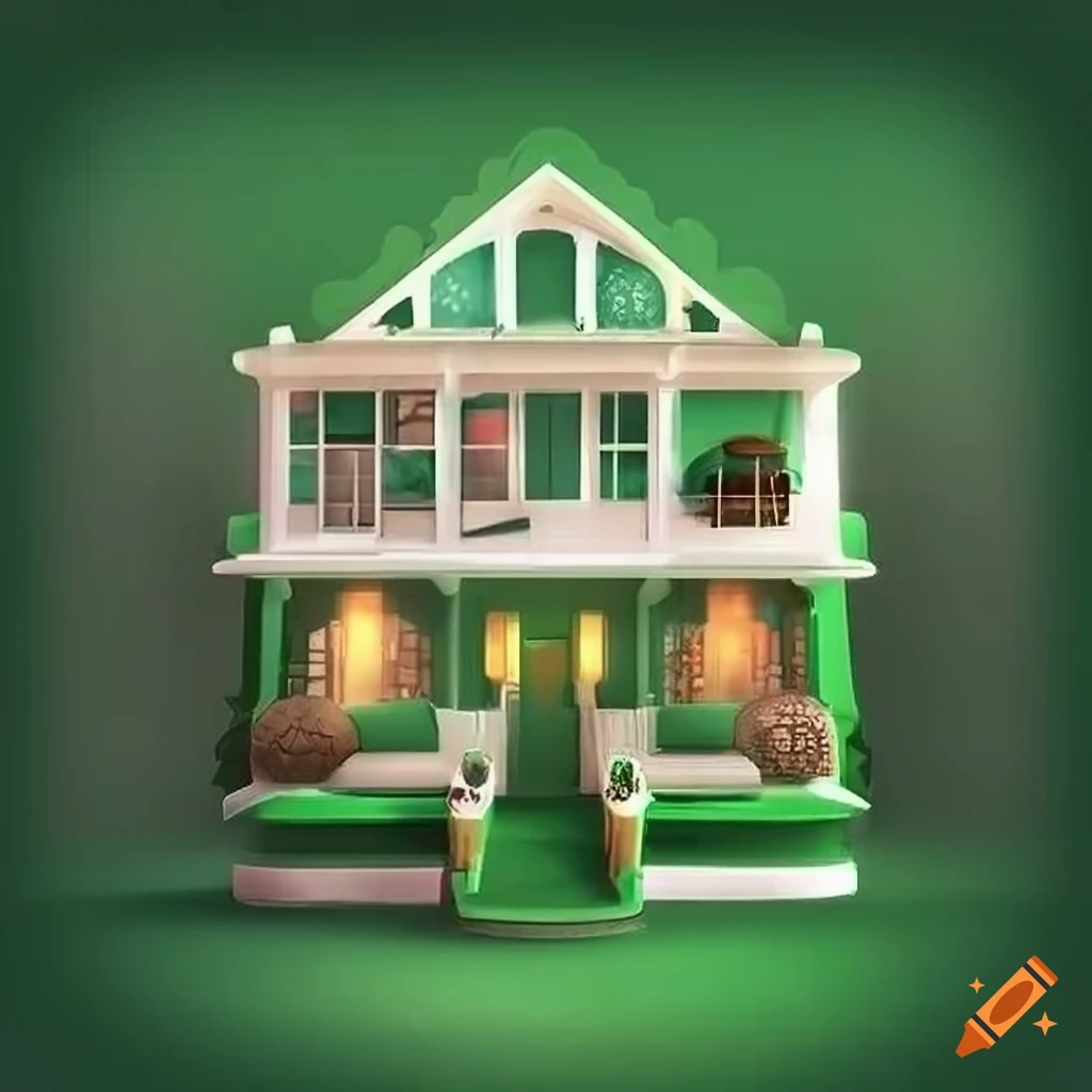 Artistic exterior of a cozy library on Craiyon