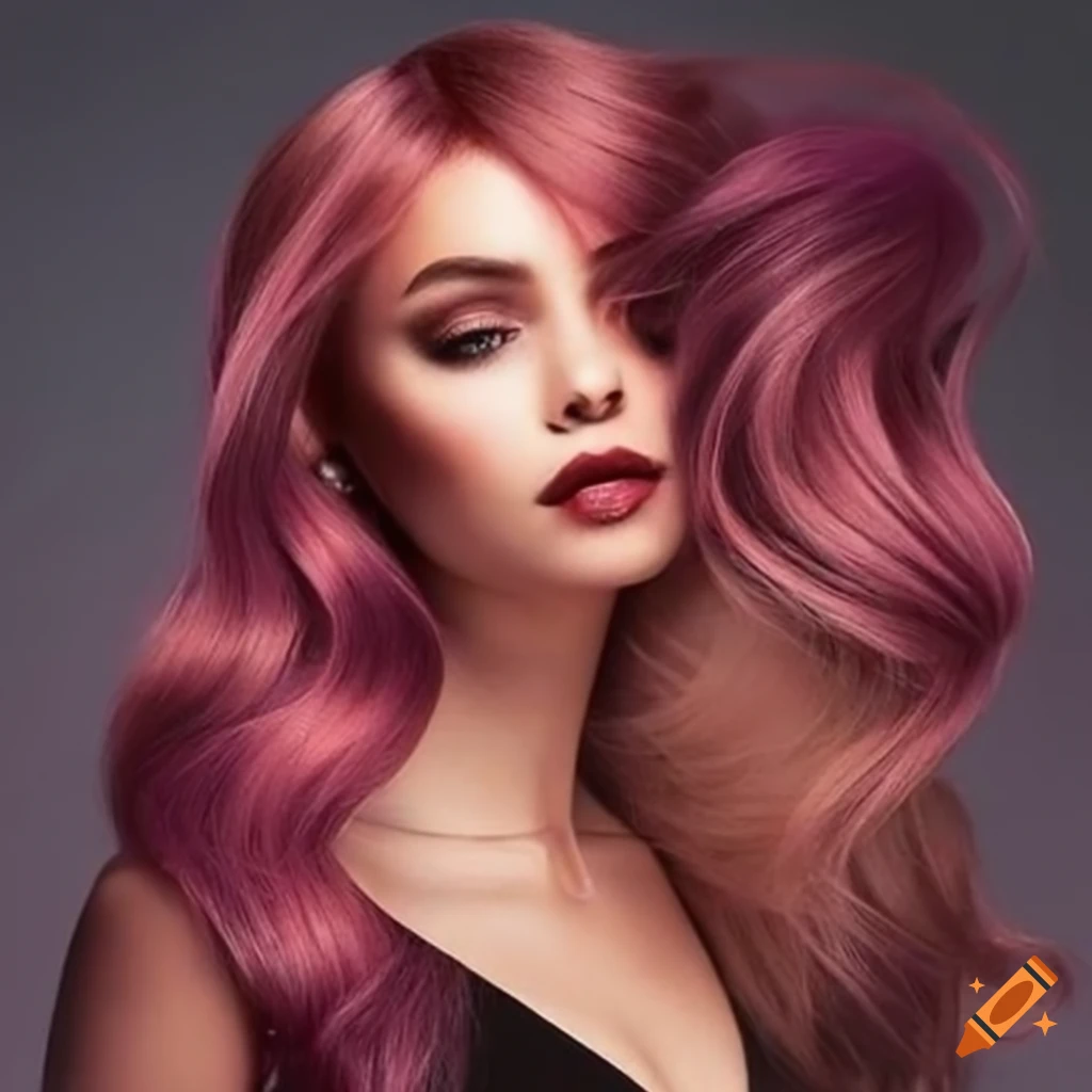 Stylish hair color on Craiyon