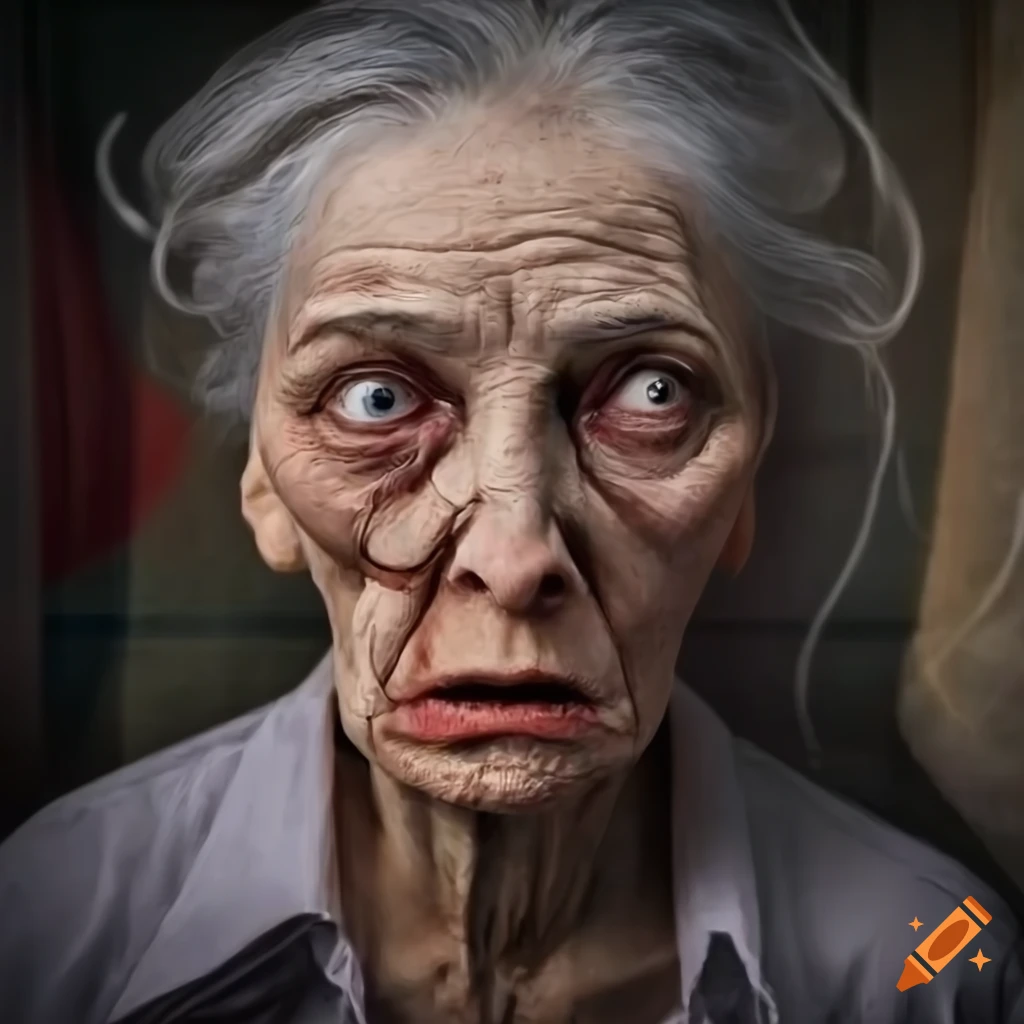 Cubist artwork depicting a man in fear on Craiyon