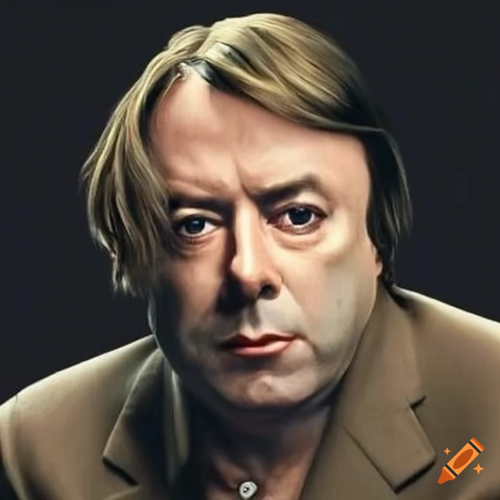 Portrait of Christopher Hitchens on Craiyon