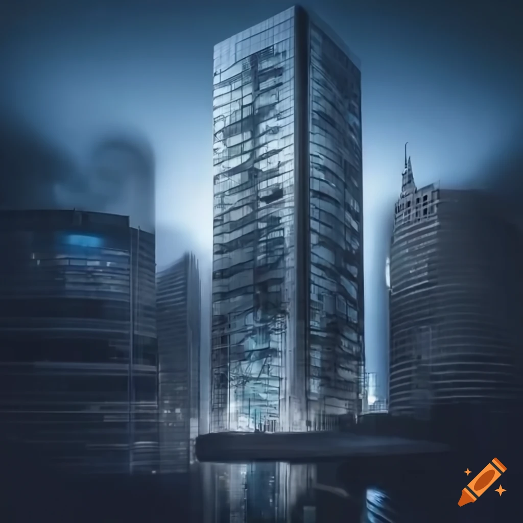 Photograph of a futuristic building with ultra details on Craiyon