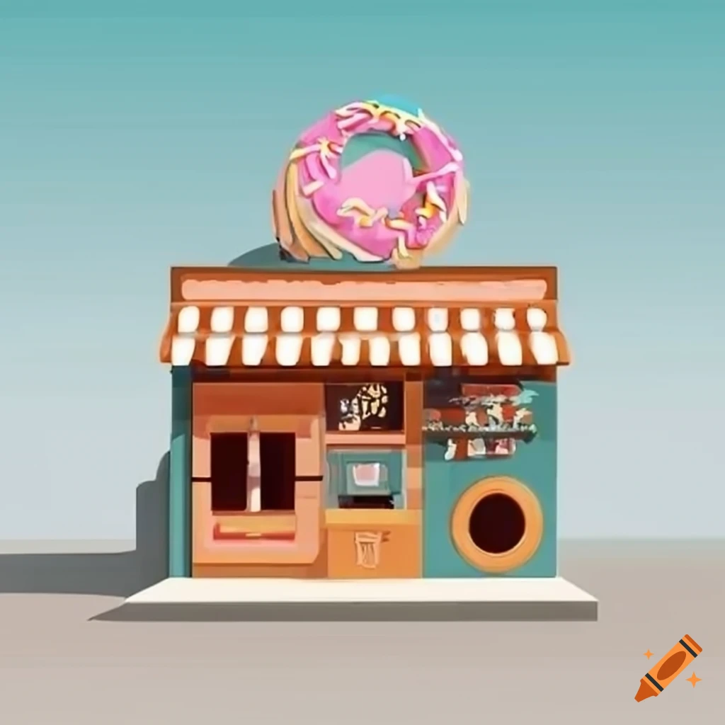 Front Design Of A Donut Shop On Craiyon