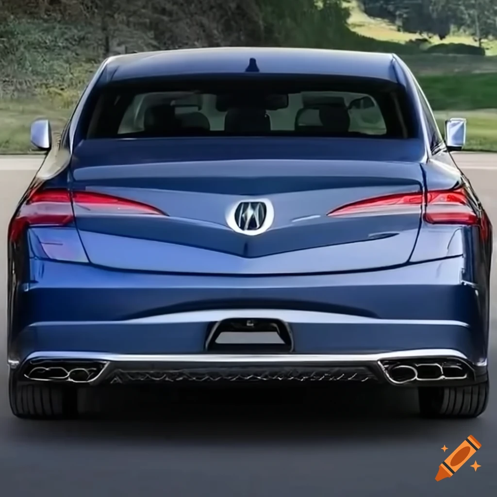 Rear view of the 2022 acura genesis g90 on Craiyon