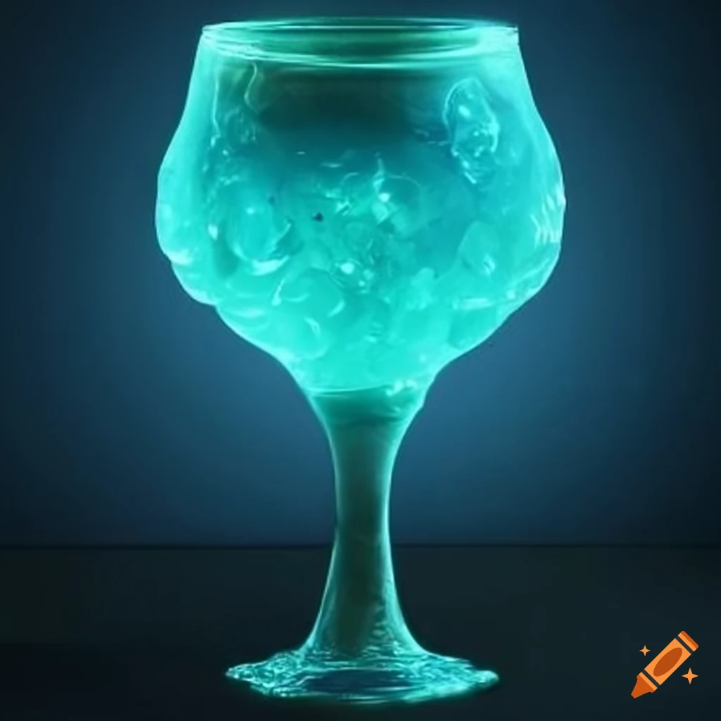 Glowing goblet on Craiyon