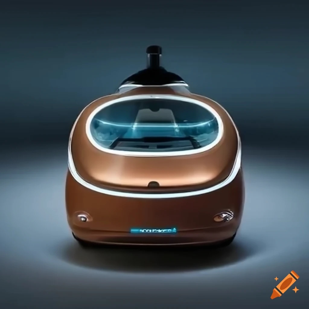 Autonomous self-driving capsule for one person on Craiyon