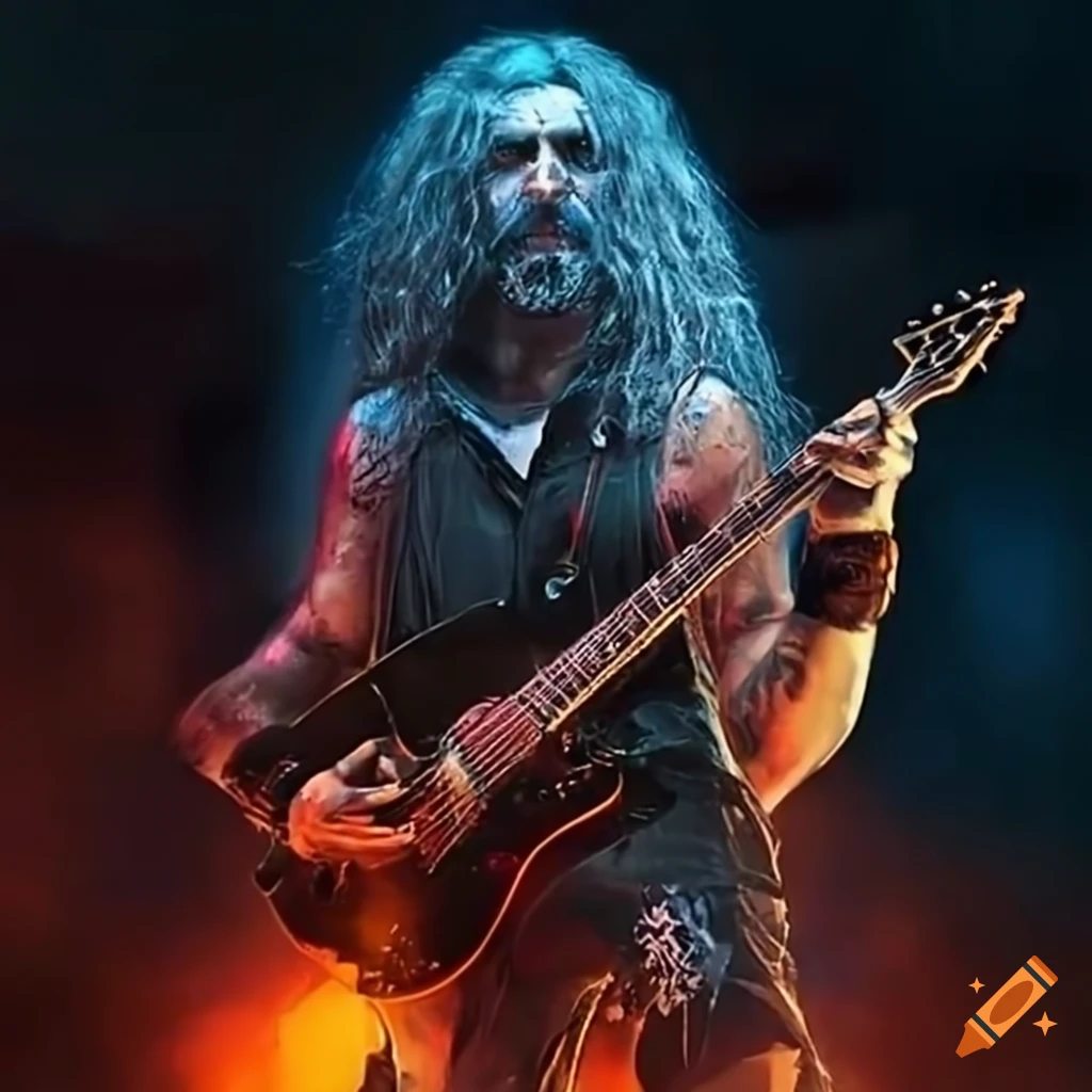 Animated depiction of the foo fighters on Craiyon