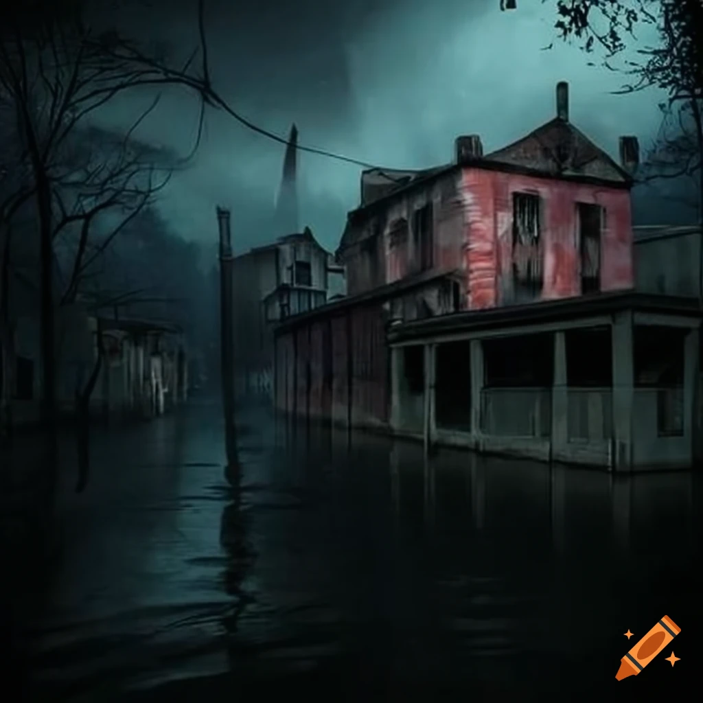 Flood images created on Craiyon