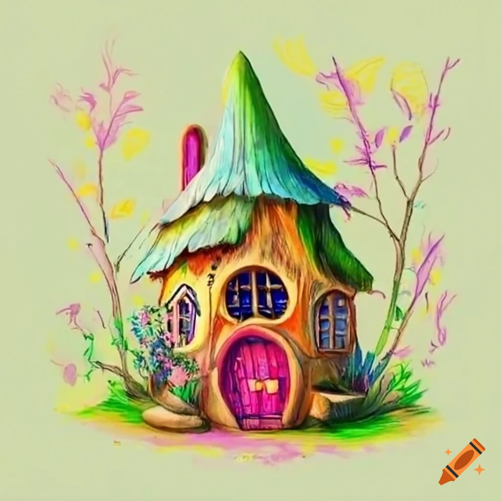 Magical fairy house in the woods on Craiyon