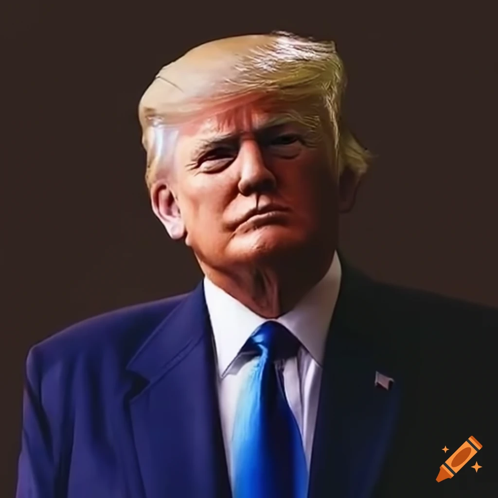 Portrait of donald trump on Craiyon