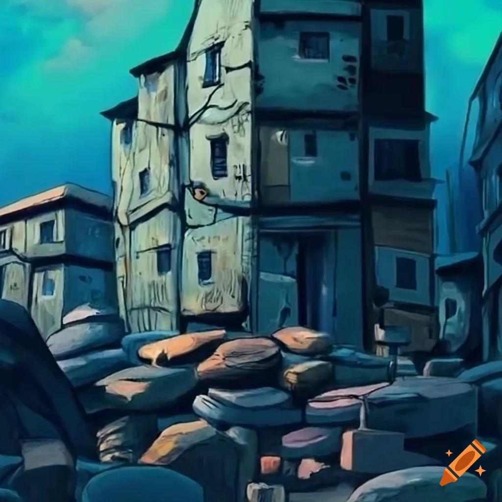 Urban slums artwork by rené laloux