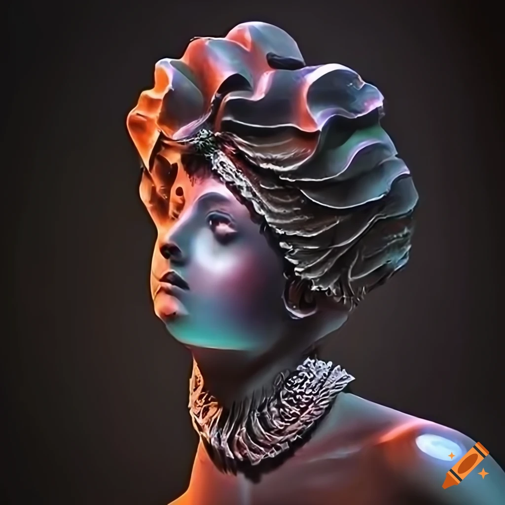 Photography of a stunningly detailed portrait on Craiyon