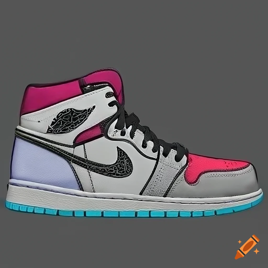 Jordan 1 shoes for nft on Craiyon