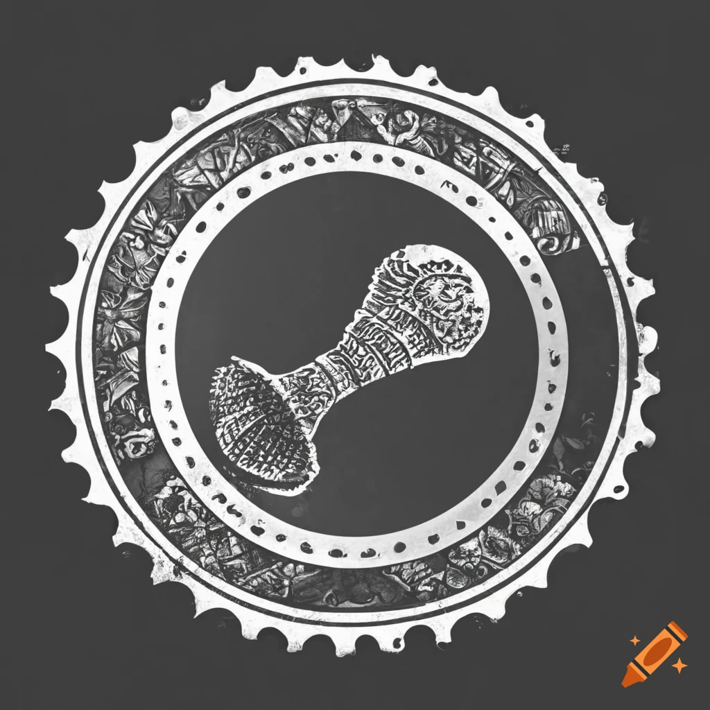 Rpg item icon of a round postage stamp on Craiyon