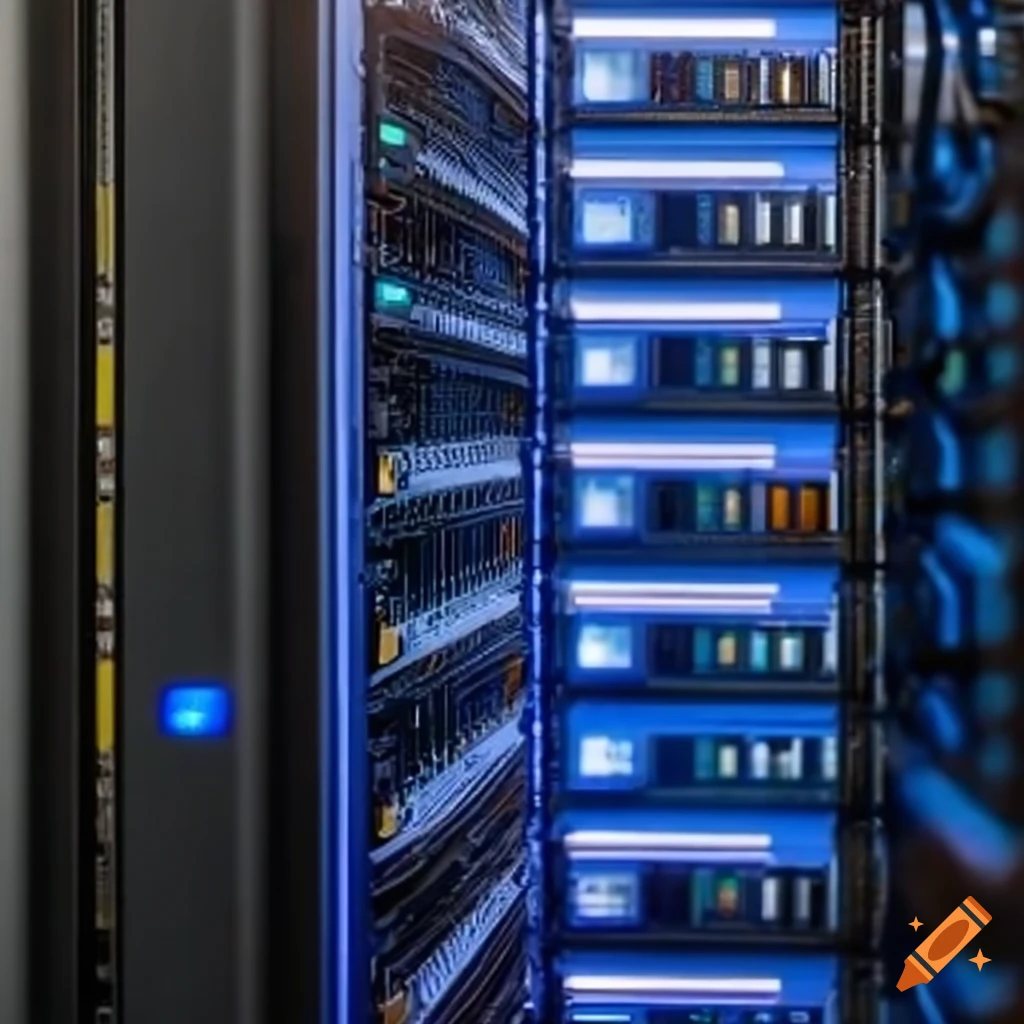 Illustration of intentional server shutdowns on Craiyon