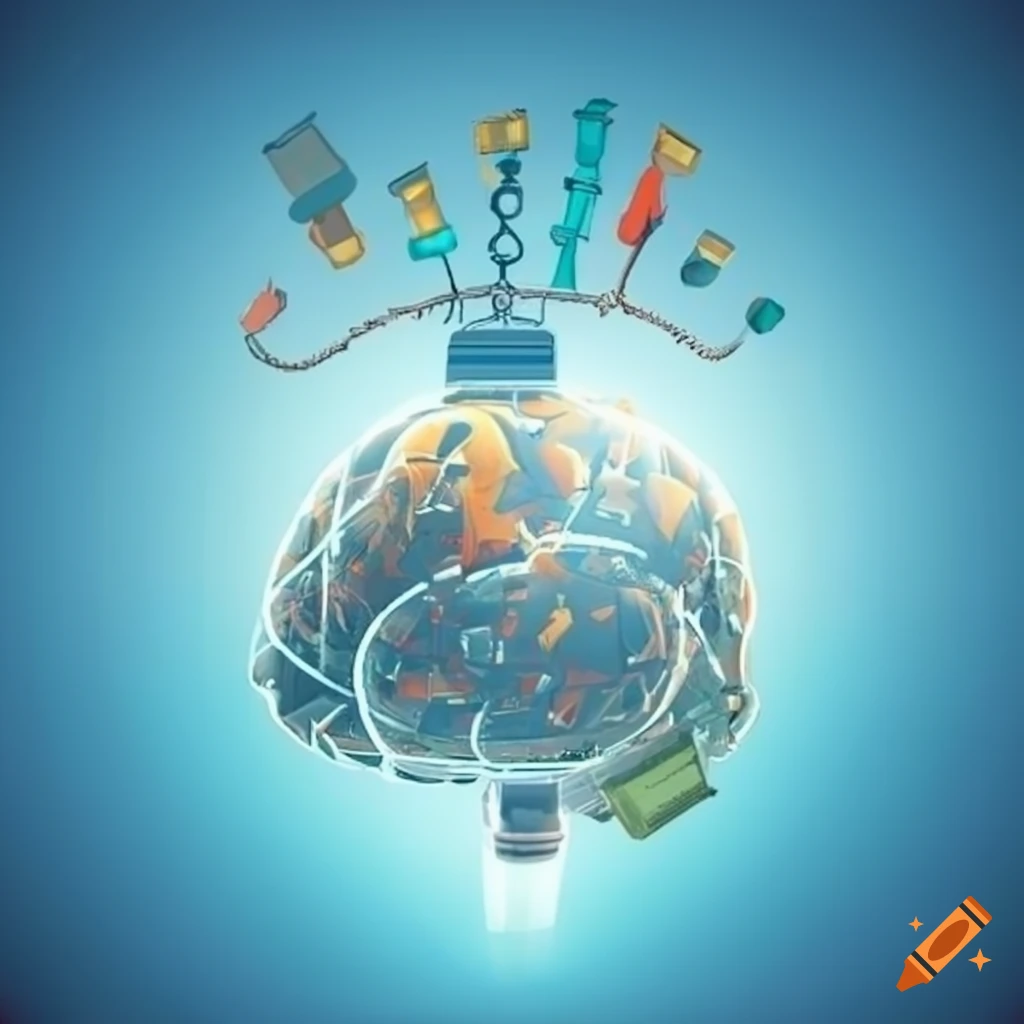 Illustration depicting innovation on Craiyon