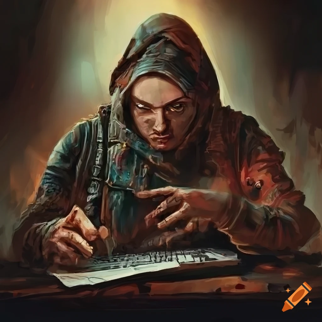 Detailed illustration of a programmer on Craiyon