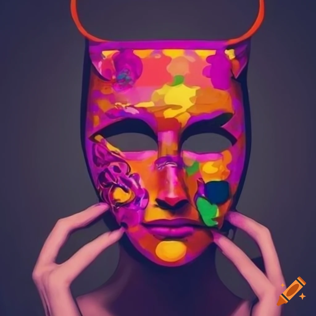 Pop art masks on Craiyon