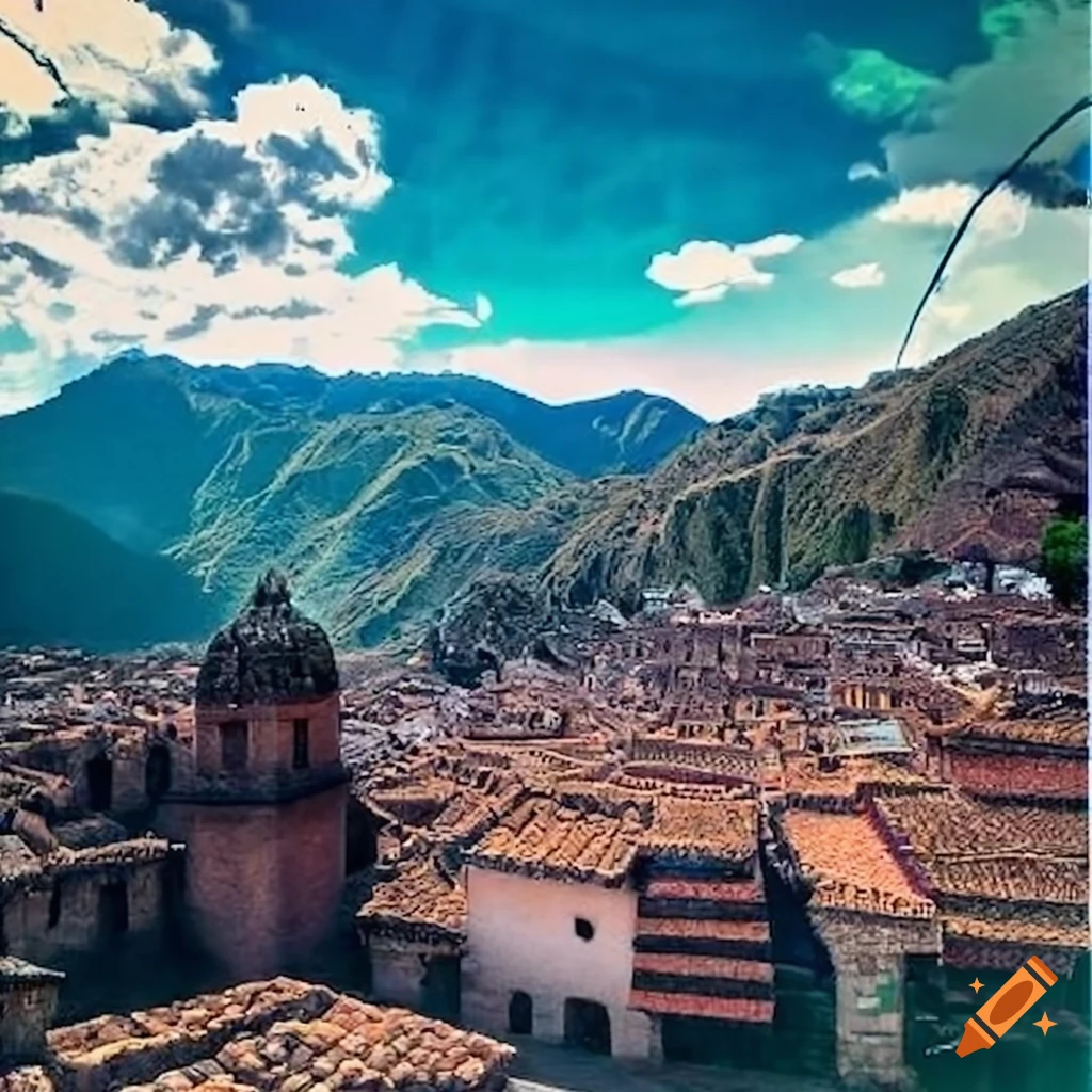 Cityscape of Cuzco, Peru on Craiyon