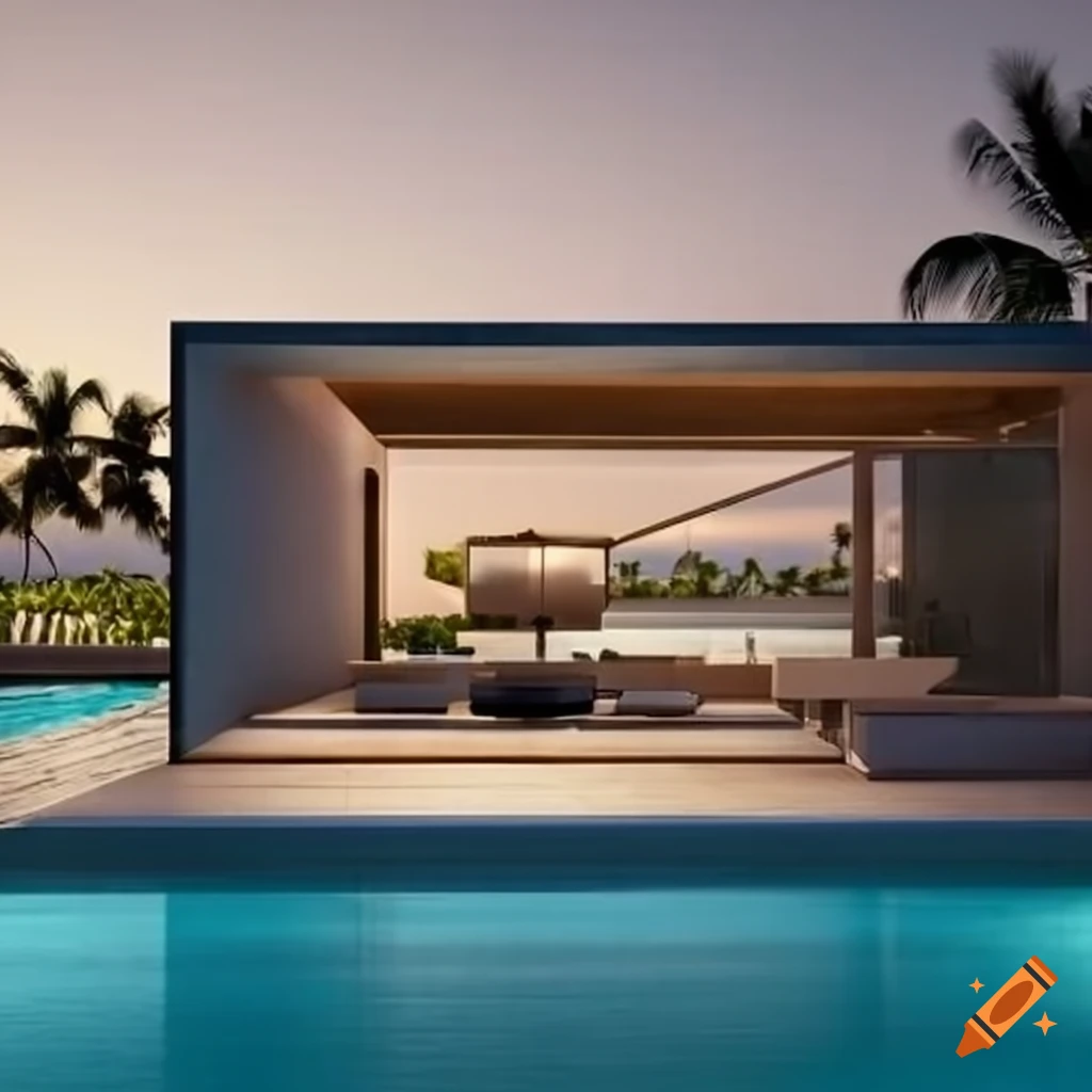 Luxurious beachfront villa in cancun with stunning views