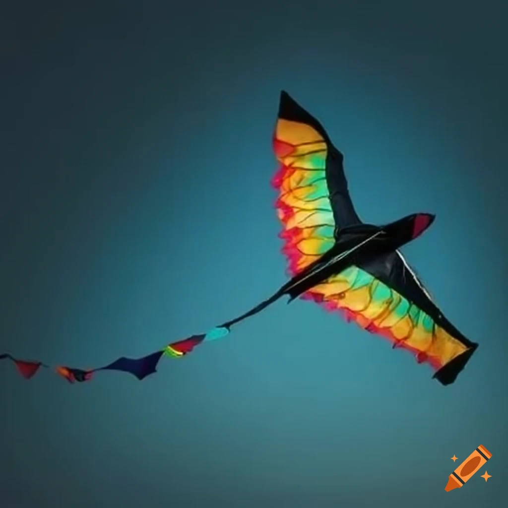 Person flying a kite in wet weather on Craiyon