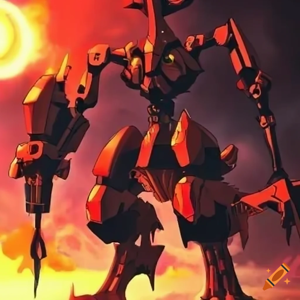 Mecha inspired by monkey d luffy from one piece on Craiyon