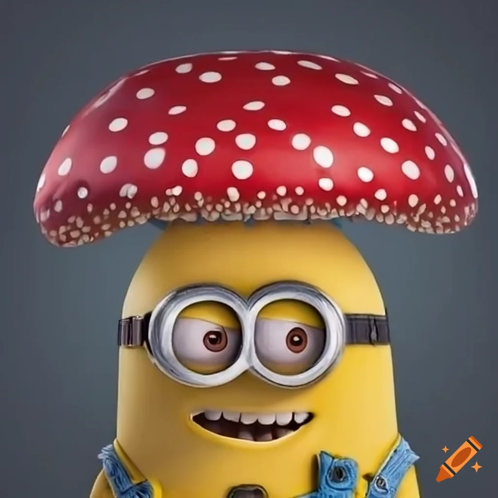 Mushrooms and minions from despicable me on Craiyon