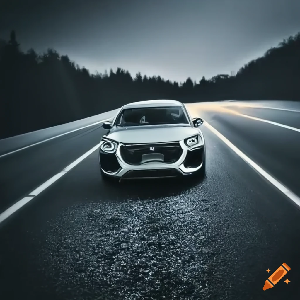 Car driving on the road