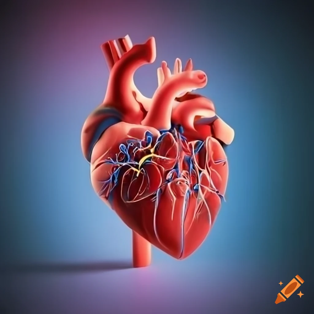 Cardiogram of a heart on Craiyon