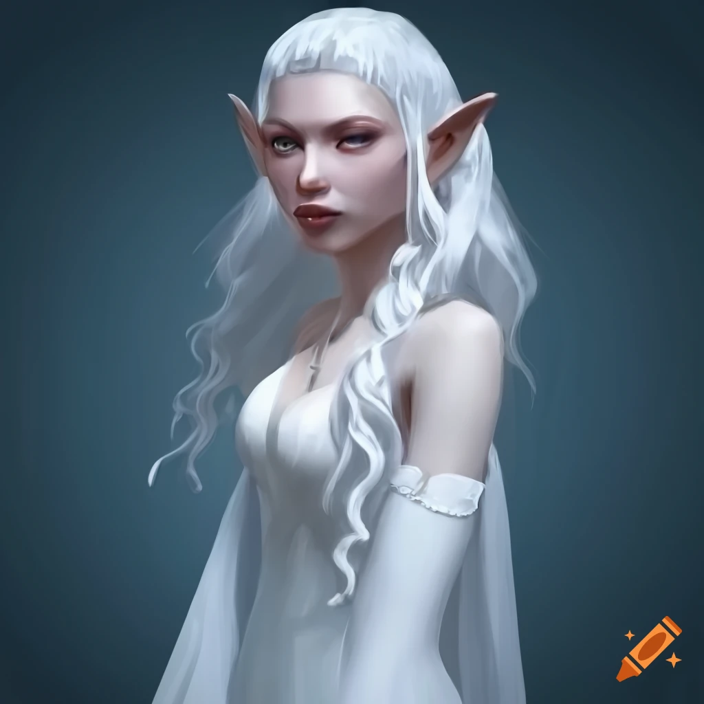 Portrait of an otherworldly eladrin elf boy with striking features on ...
