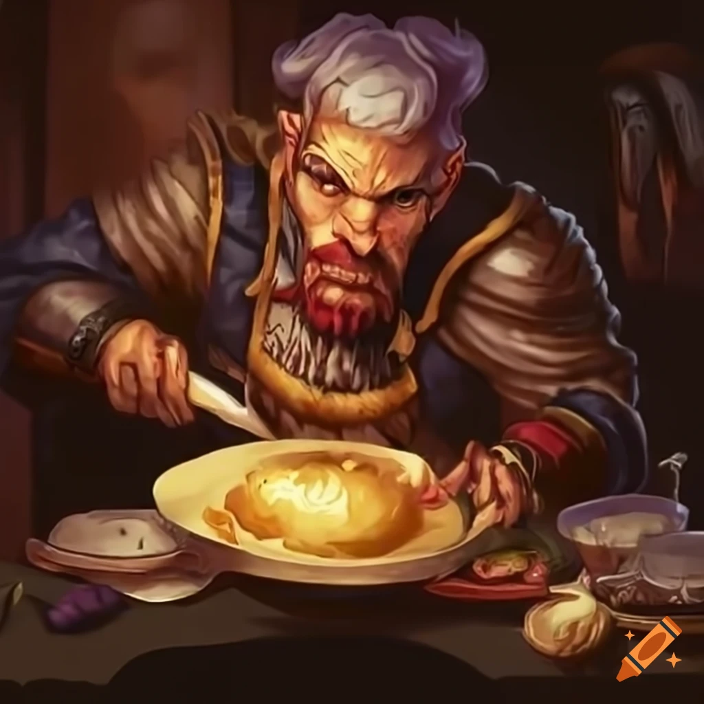Fantasy chef character on Craiyon