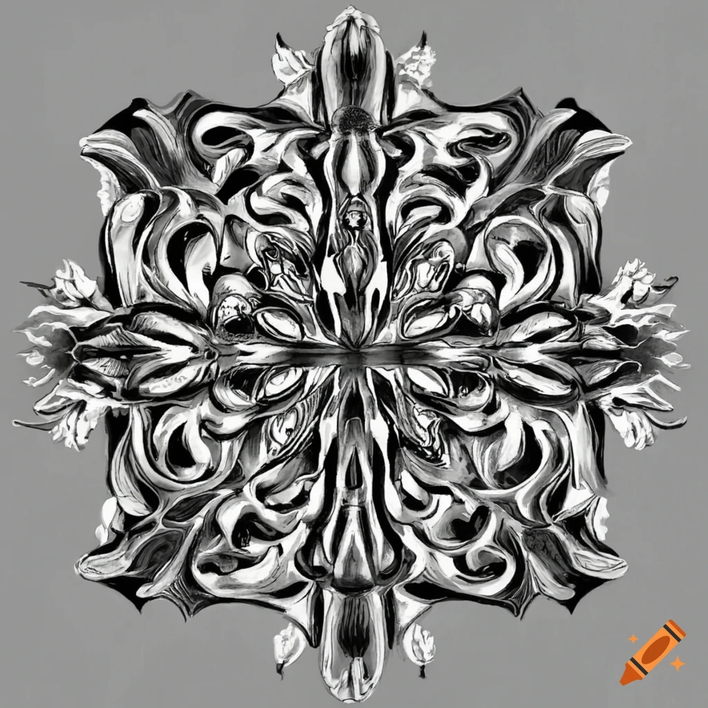 Infinite flower design on Craiyon