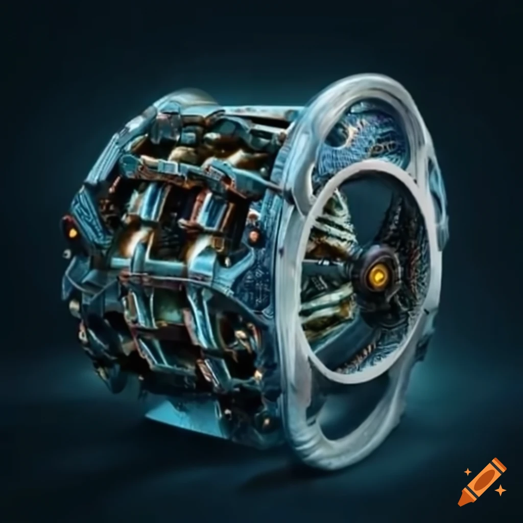 Biomechanical machines carrier on Craiyon