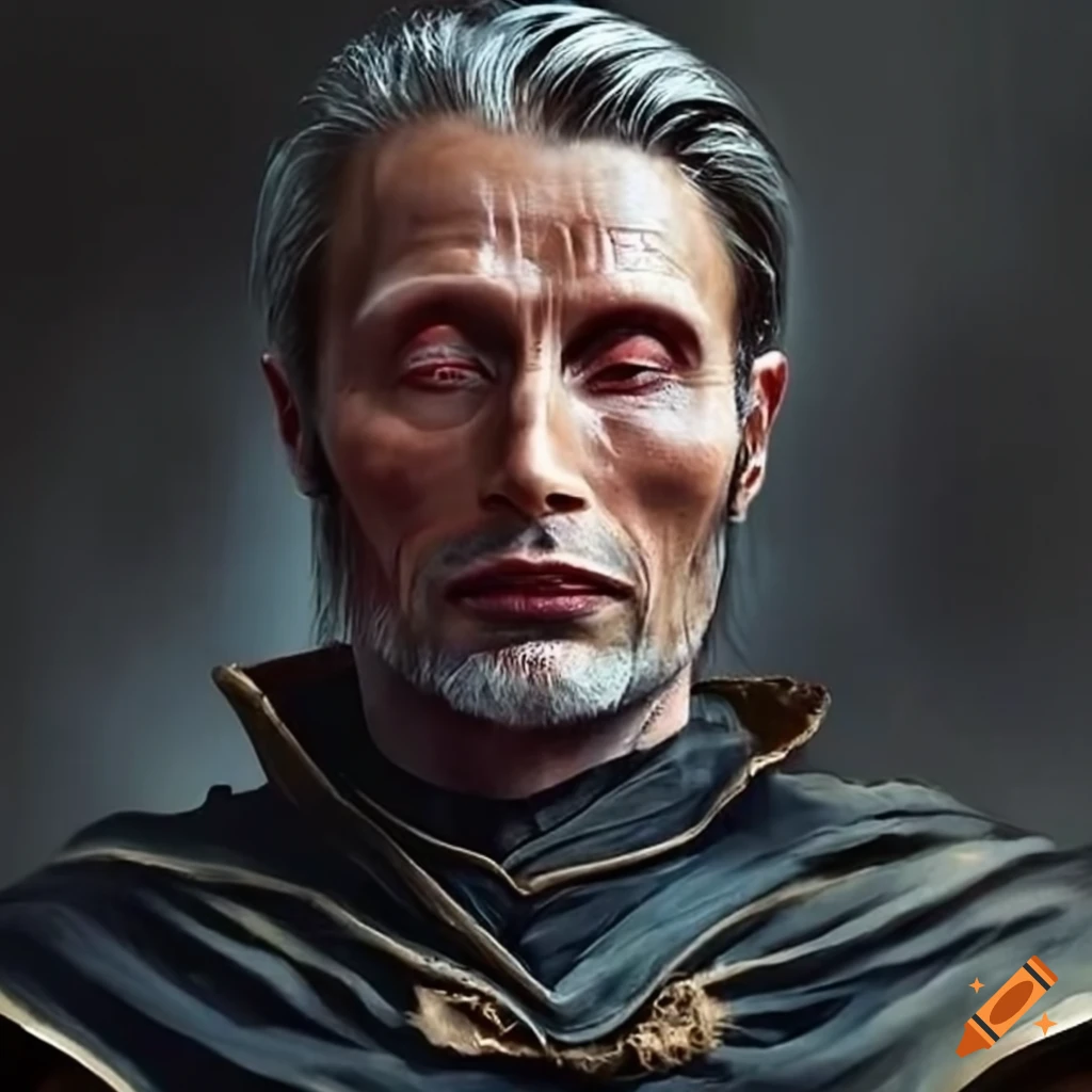 Evil sorcerer character played by mads mikkelsen