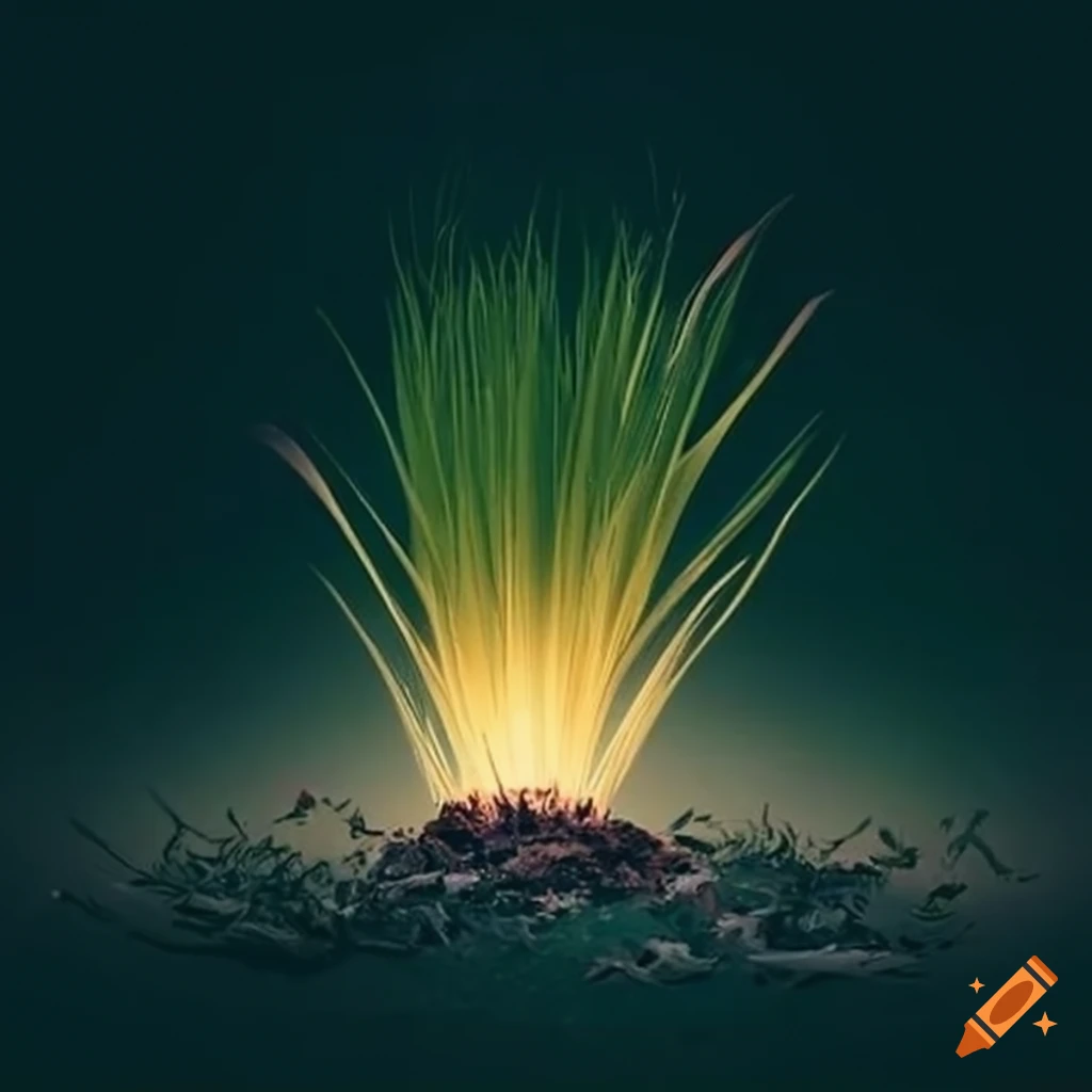 Can with growing grass inside on Craiyon