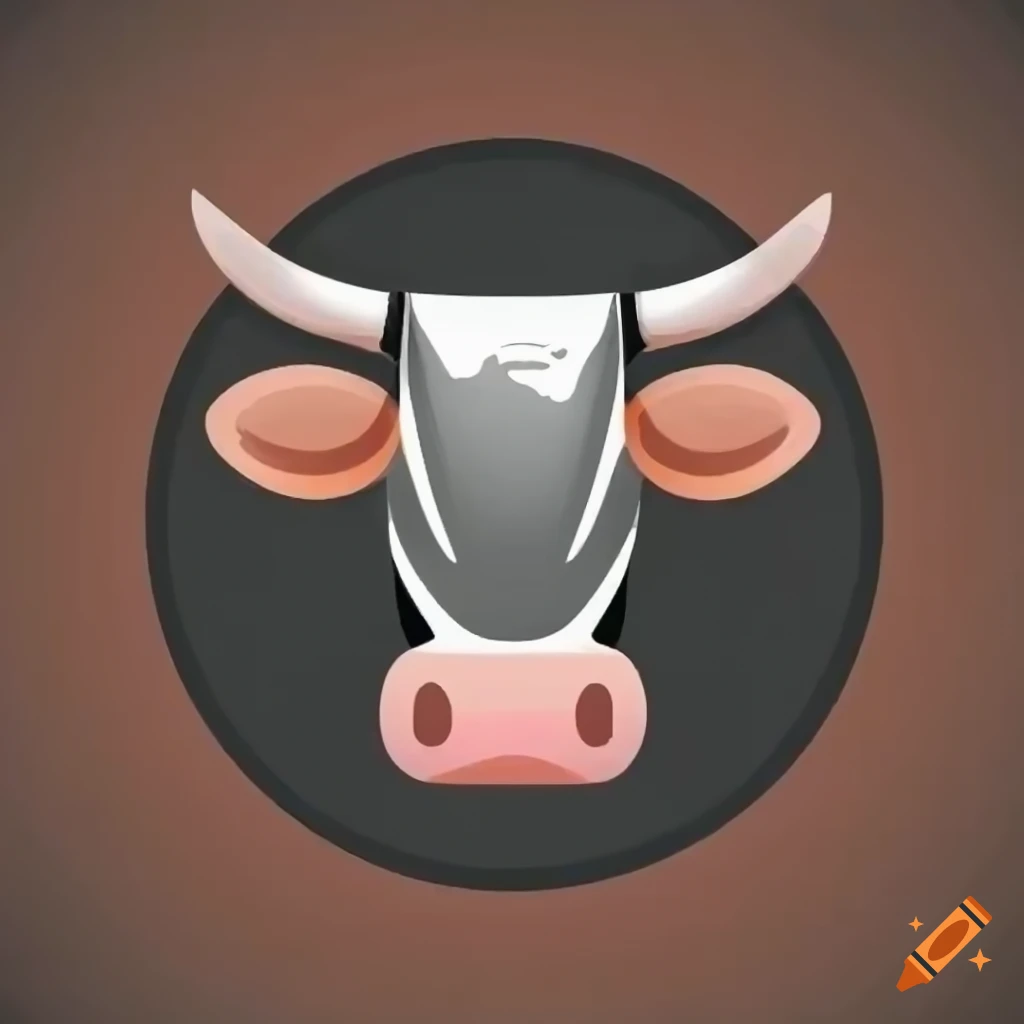 Cow wearing a vr headset icon