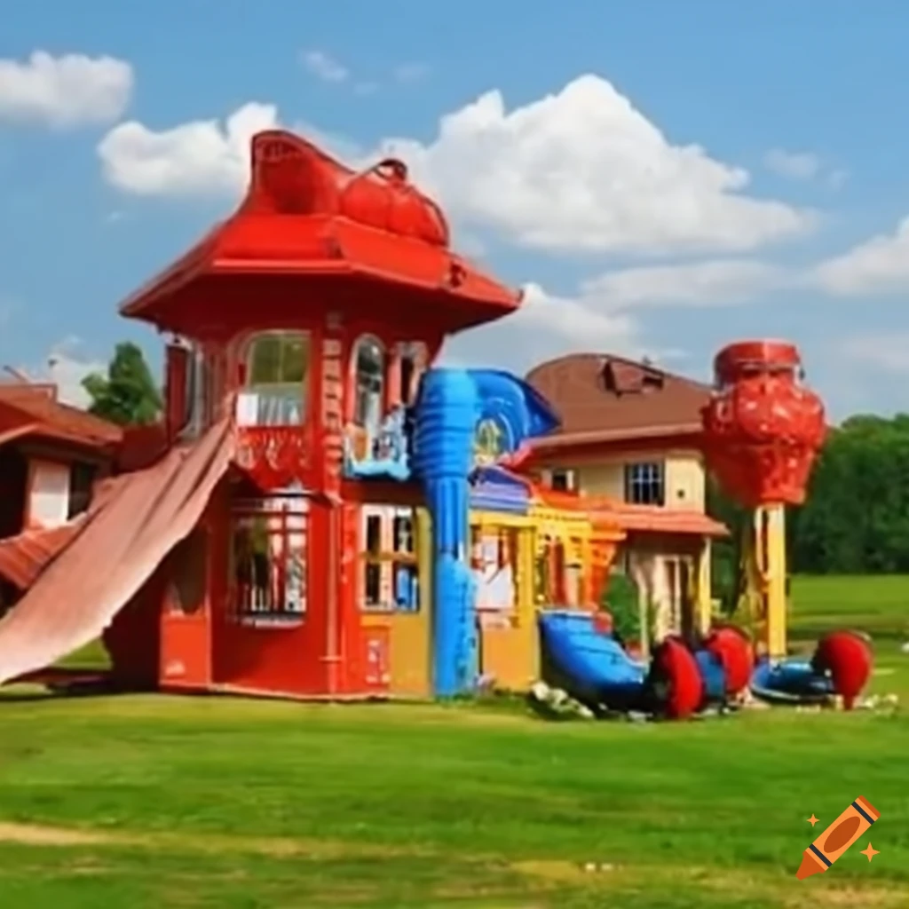Surreal cityscape with unique architecture on Craiyon