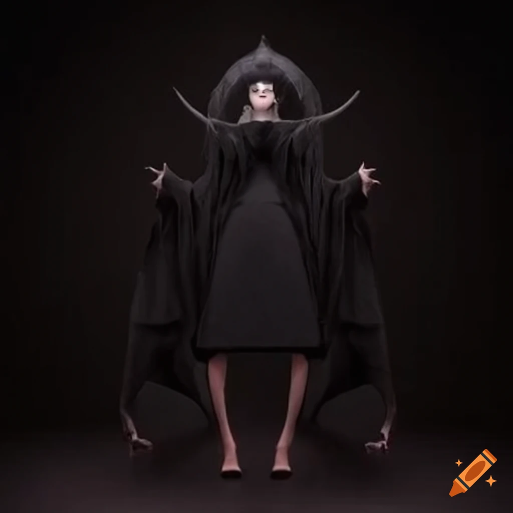 Weird Creature inspired Black Clothing Design On Craiyon weird-creature-inspired-black-clothing-design-on-craiyon