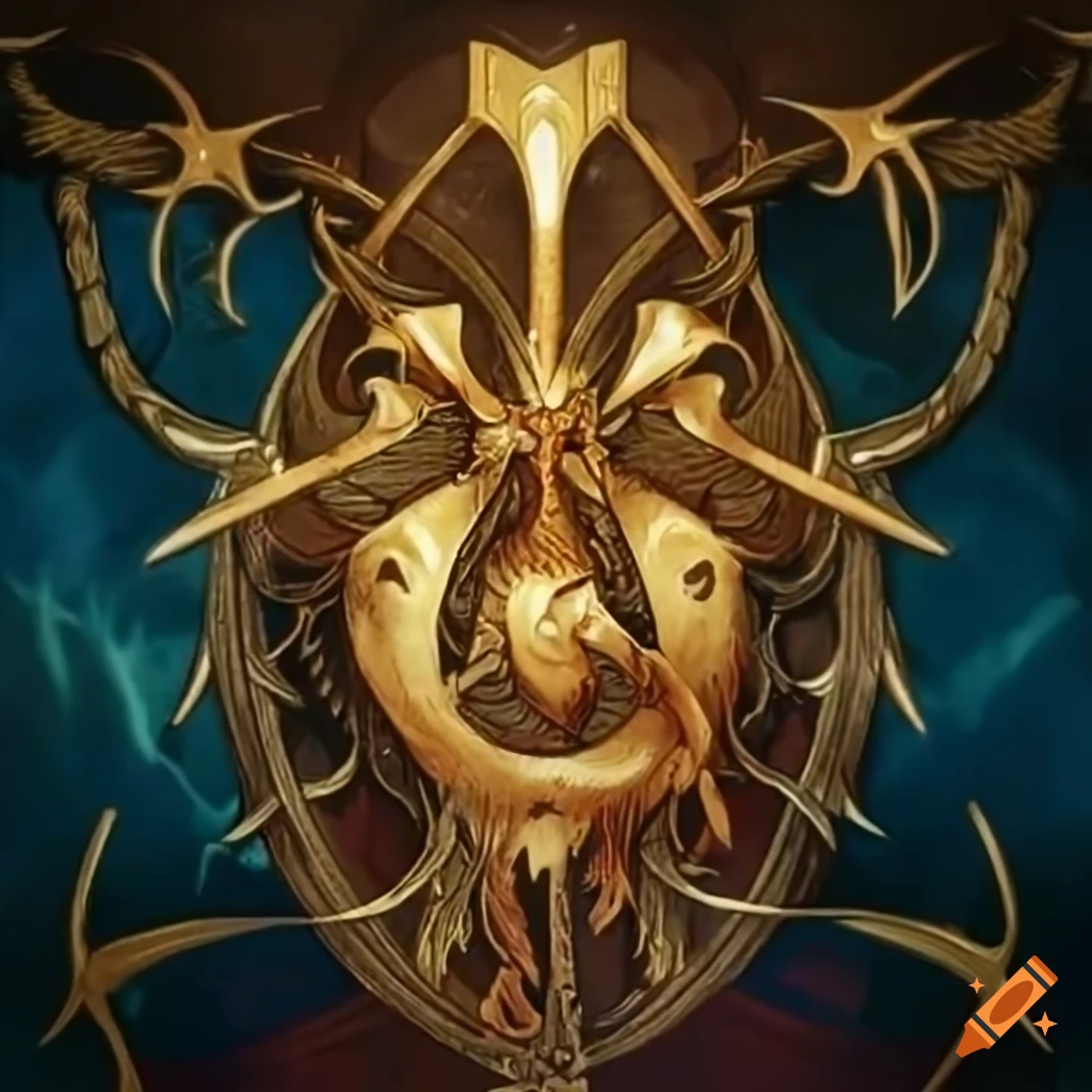 Crest of the magic arcana on Craiyon