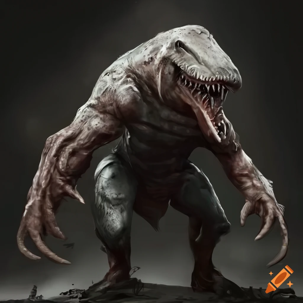 Image of a post-apocalyptic mutant creature on Craiyon