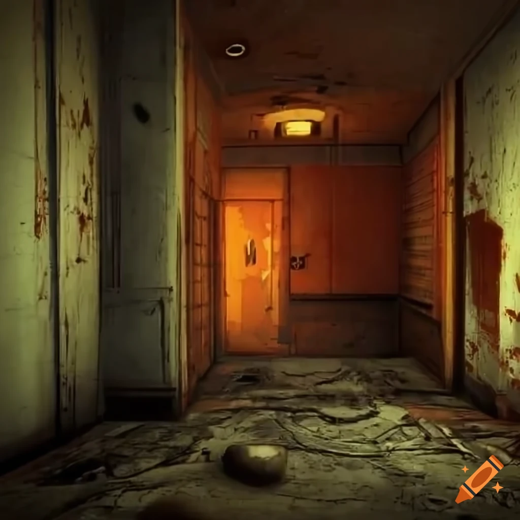 Grungy interior of an apartment in Half Life 2 on Craiyon